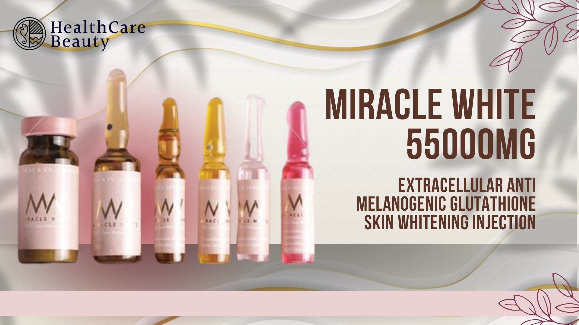 Miracle White Glutathione Skin Whitening Injections