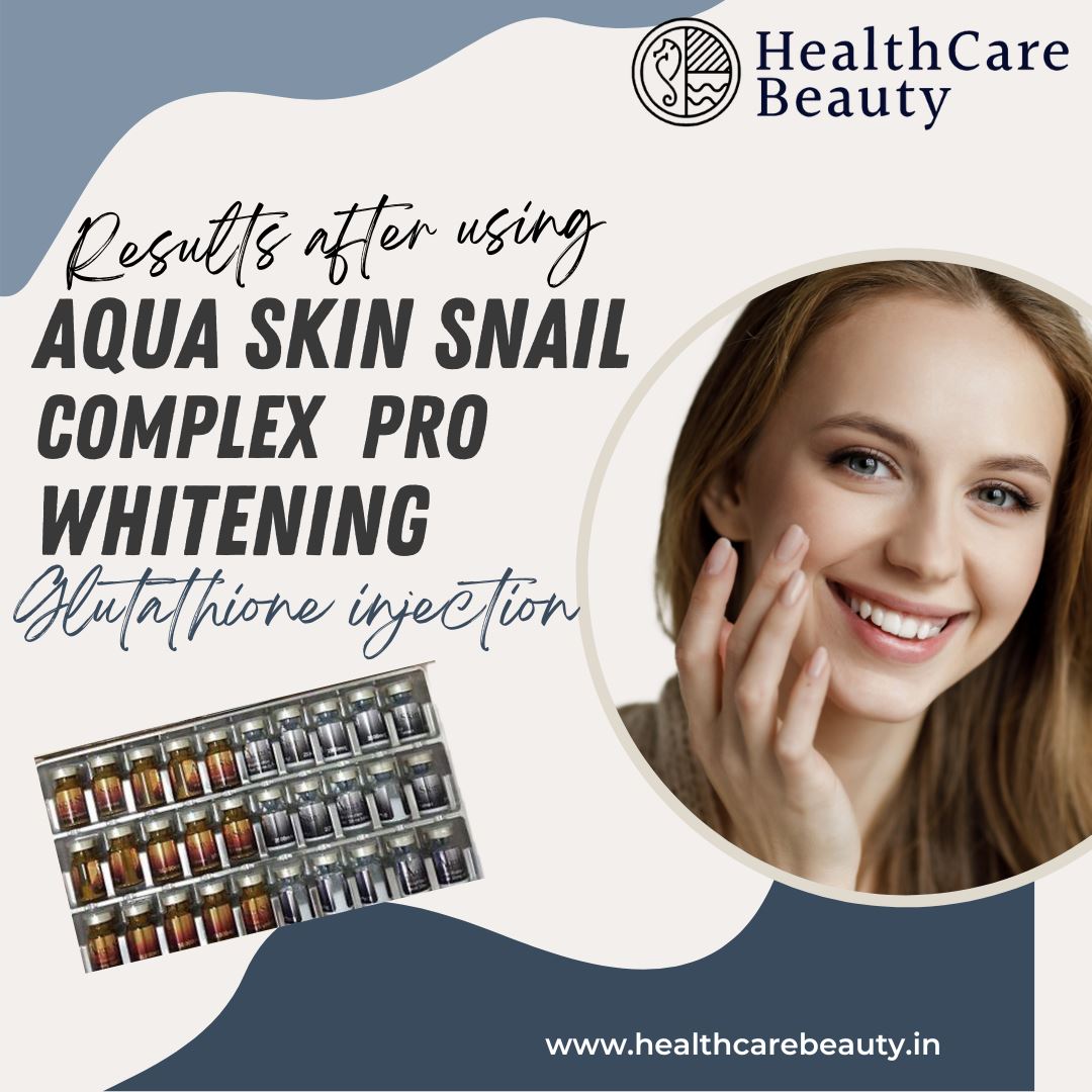 Results after using Aqua Skin Snail Complex Pro Whitening Glutathione ...